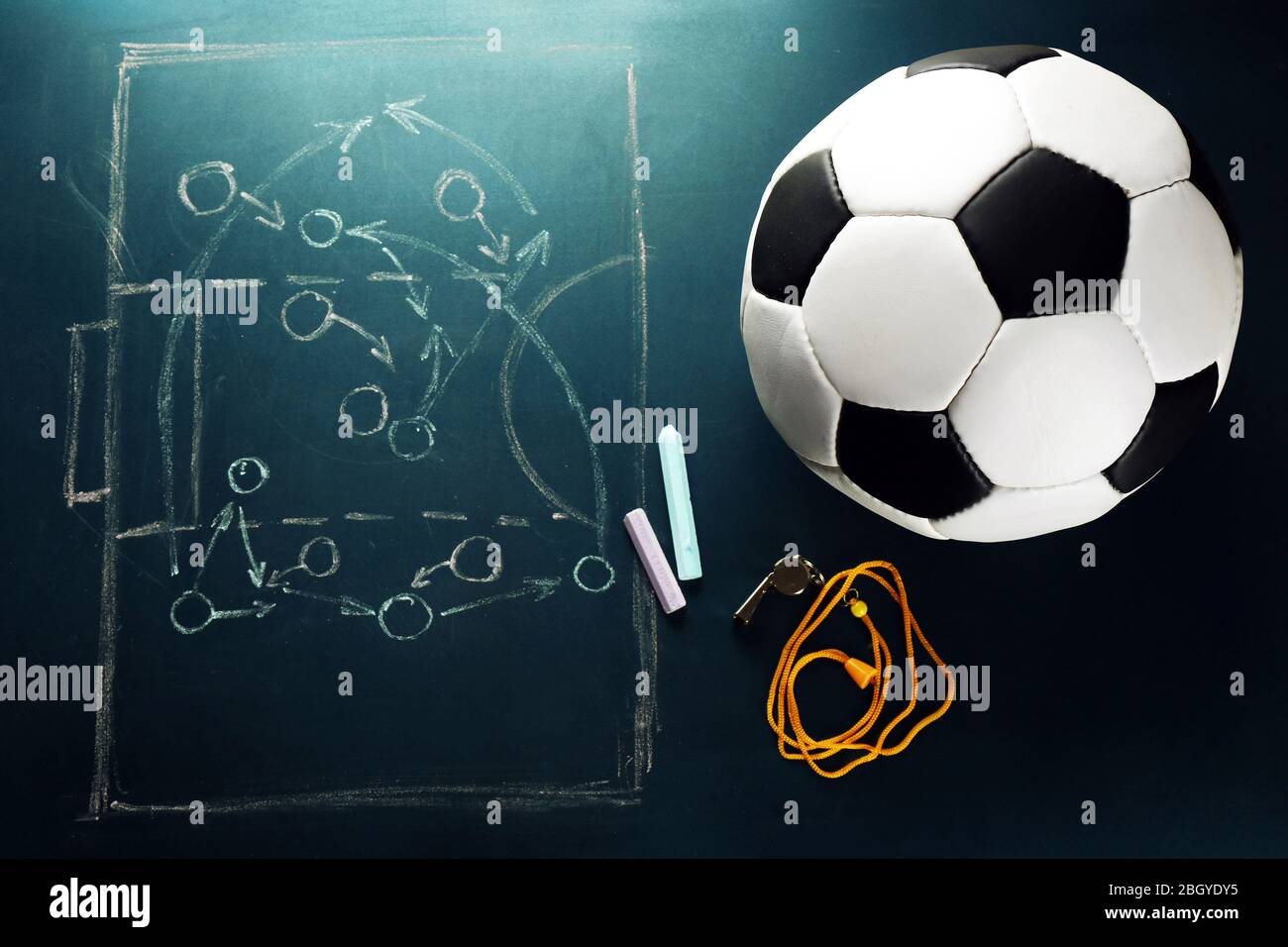 Scheme basketball game on blackboard background Stock Photo - Alamy