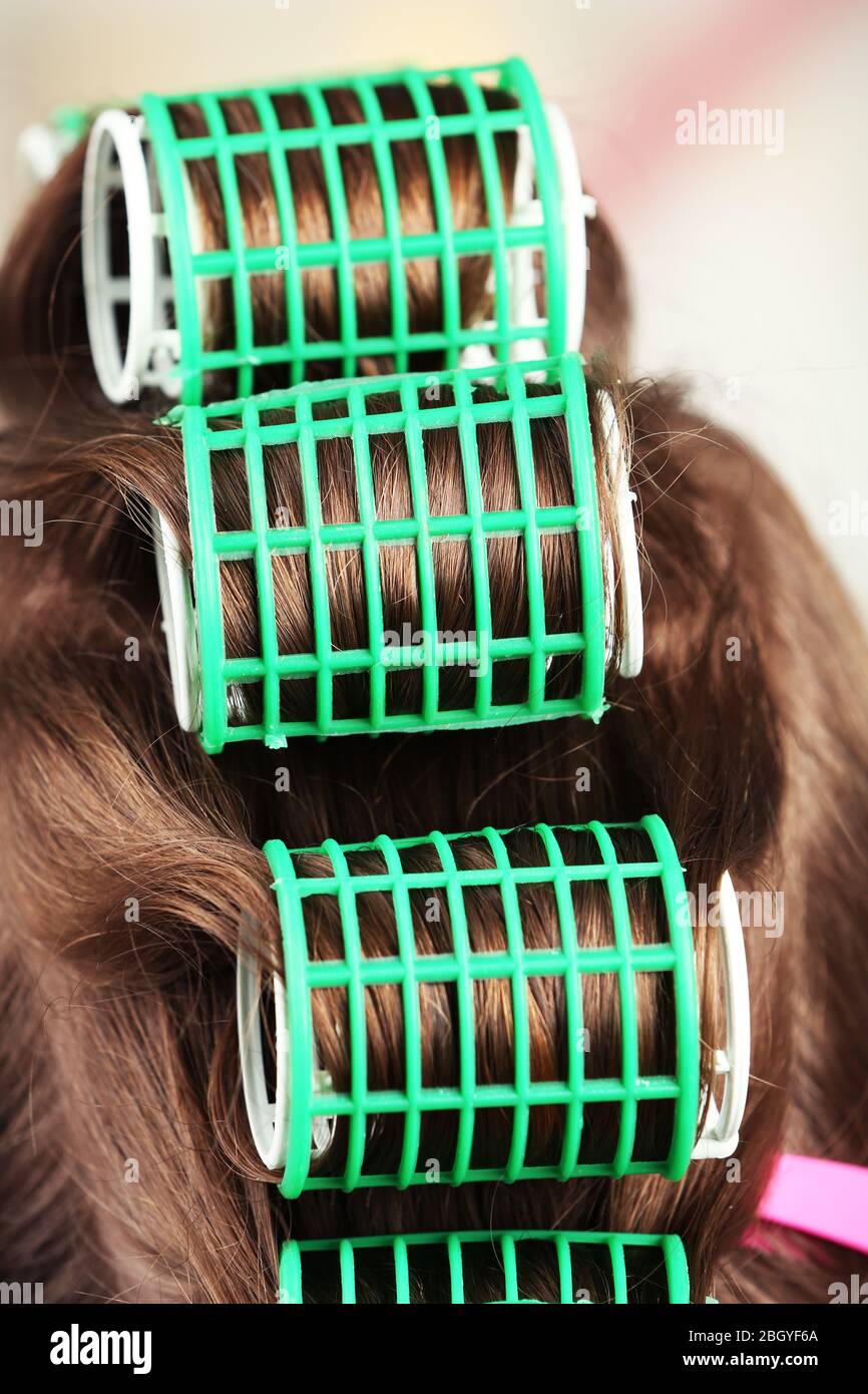 Single curler hi-res stock photography and images - Alamy