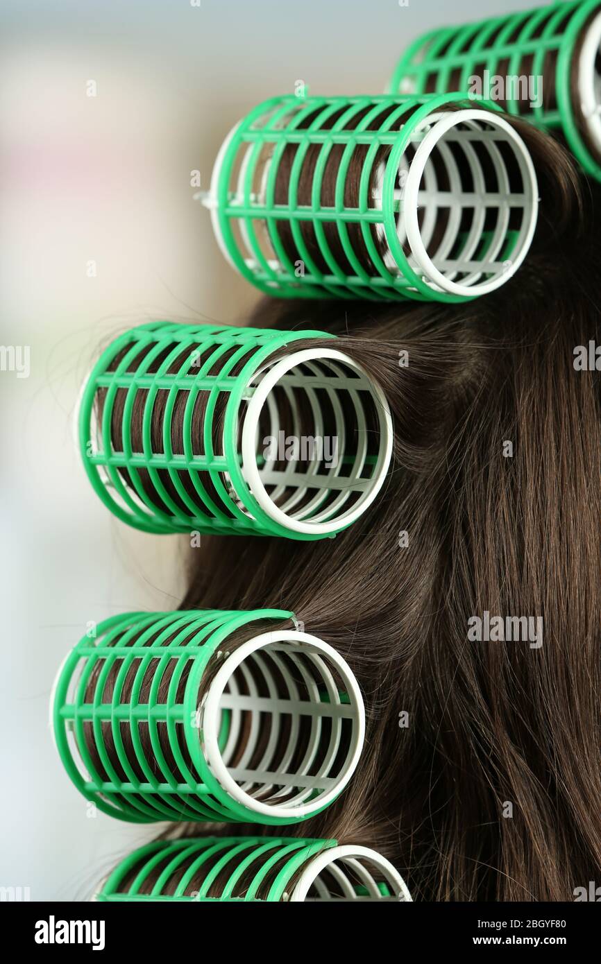 Single curler hi-res stock photography and images - Alamy