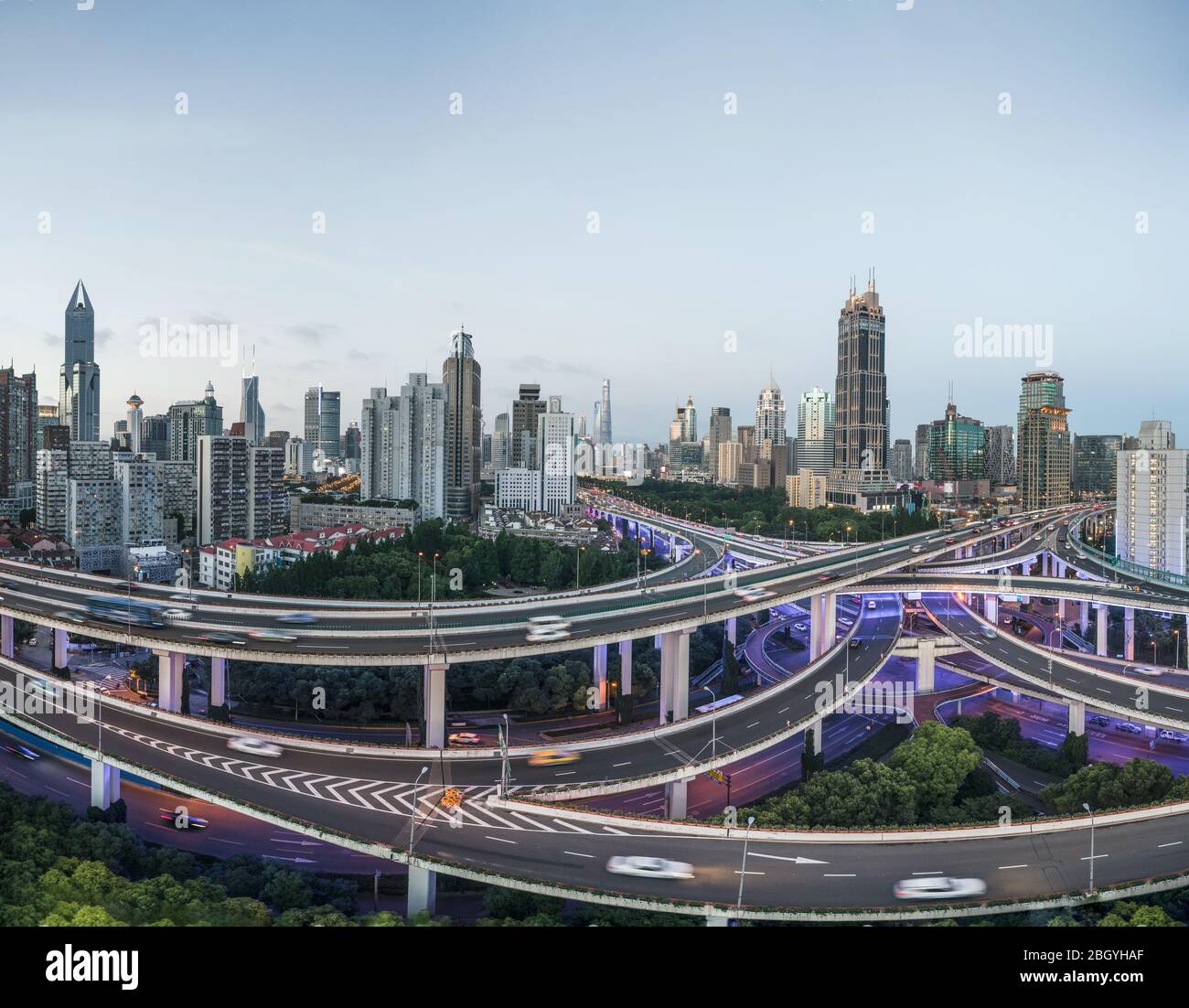 Shanghai interchange road hi-res stock photography and images - Alamy