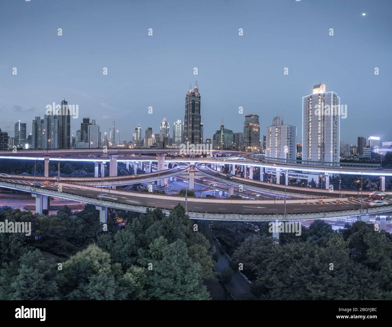Shanghai interchange road hi-res stock photography and images - Alamy