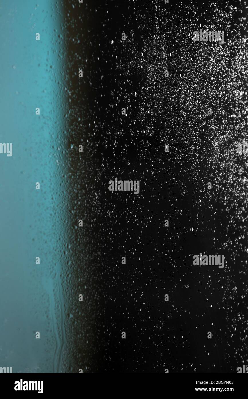 Glass with natural water drops Stock Photo - Alamy