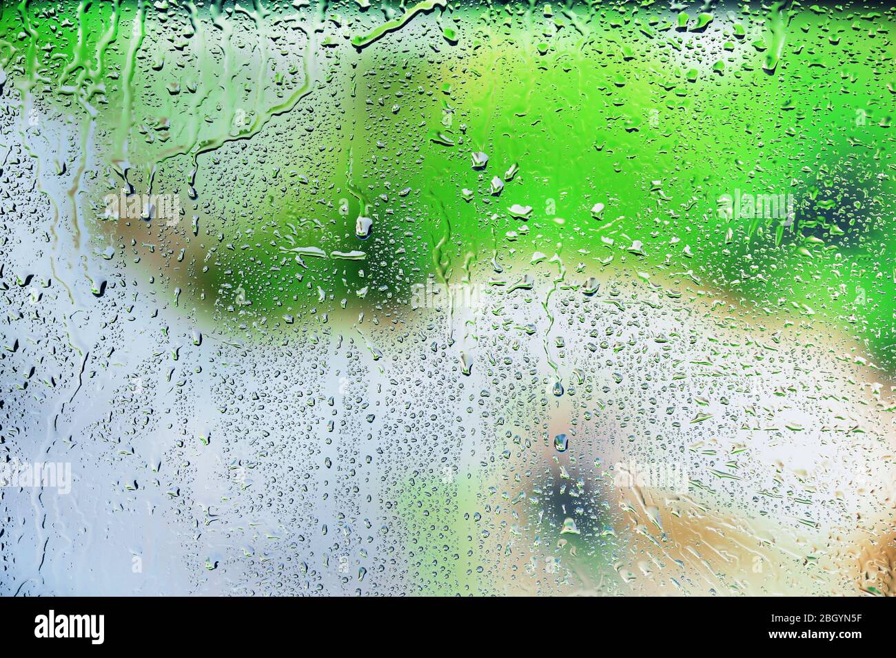 Glass with natural water drops Stock Photo - Alamy