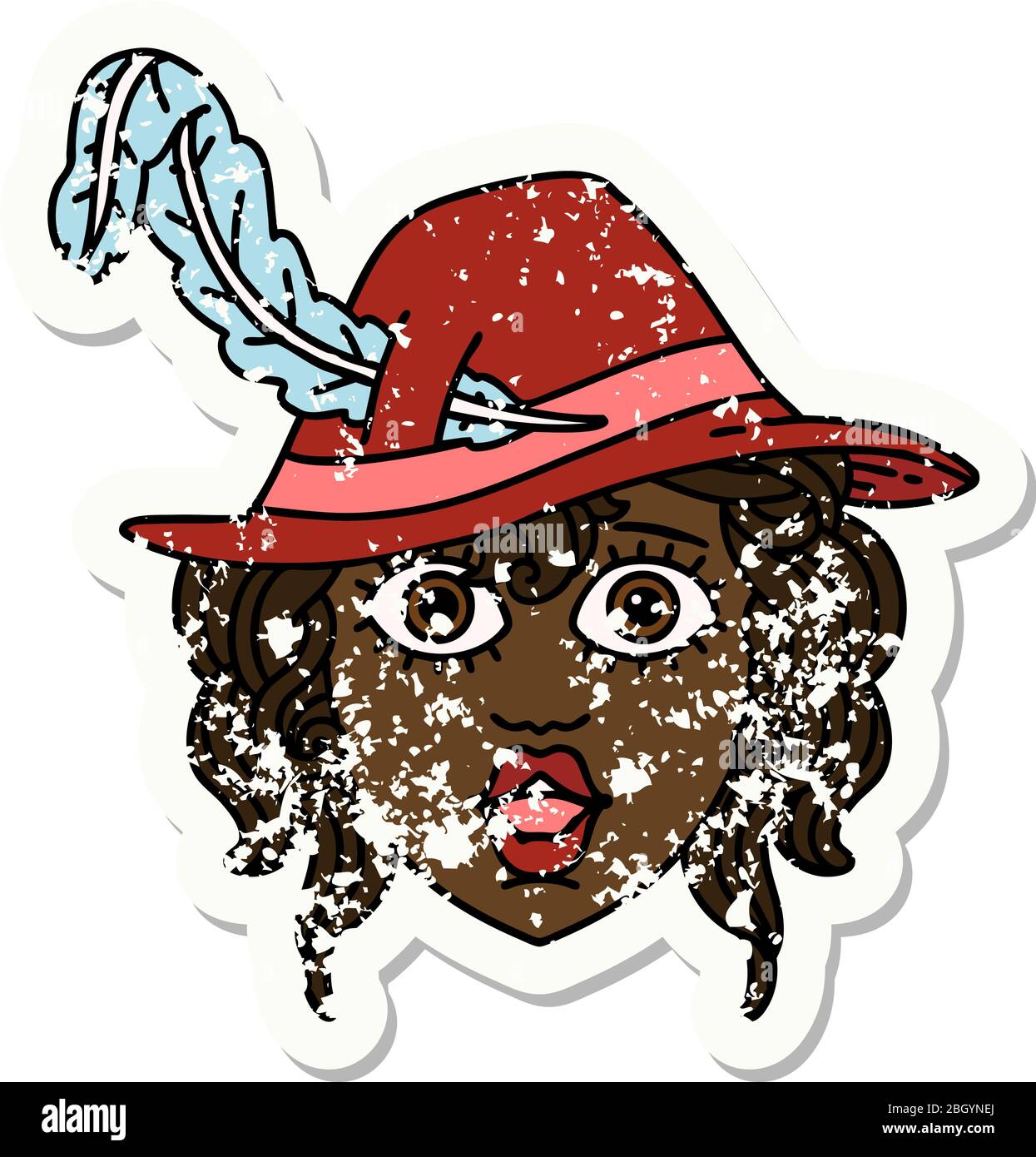 Singer with tattoo Stock Vector Images - Alamy