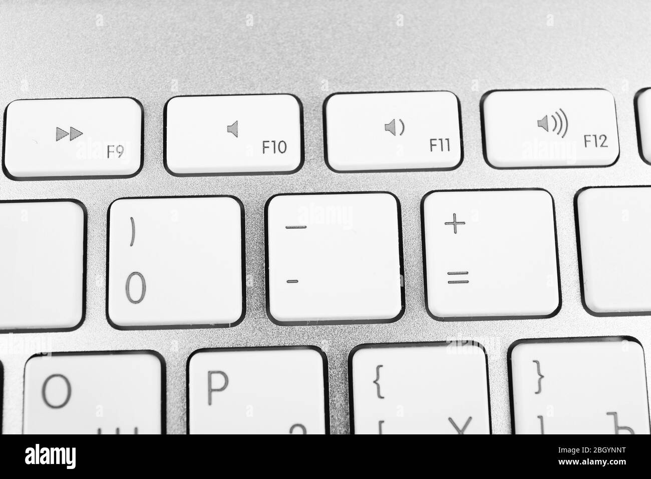 Keyboard of modern laptop close up Stock Photo - Alamy