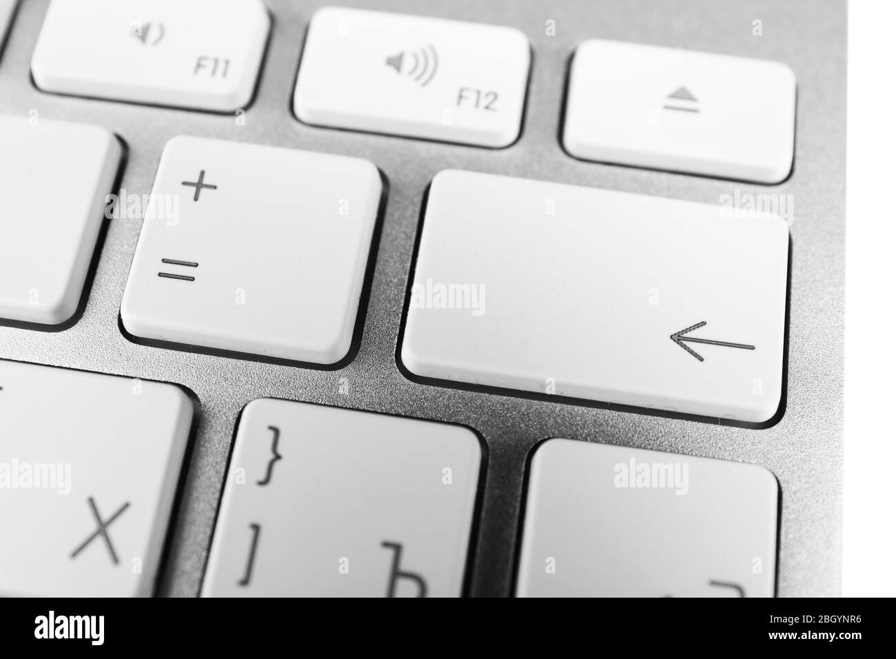 Keyboard of modern laptop close up Stock Photo - Alamy