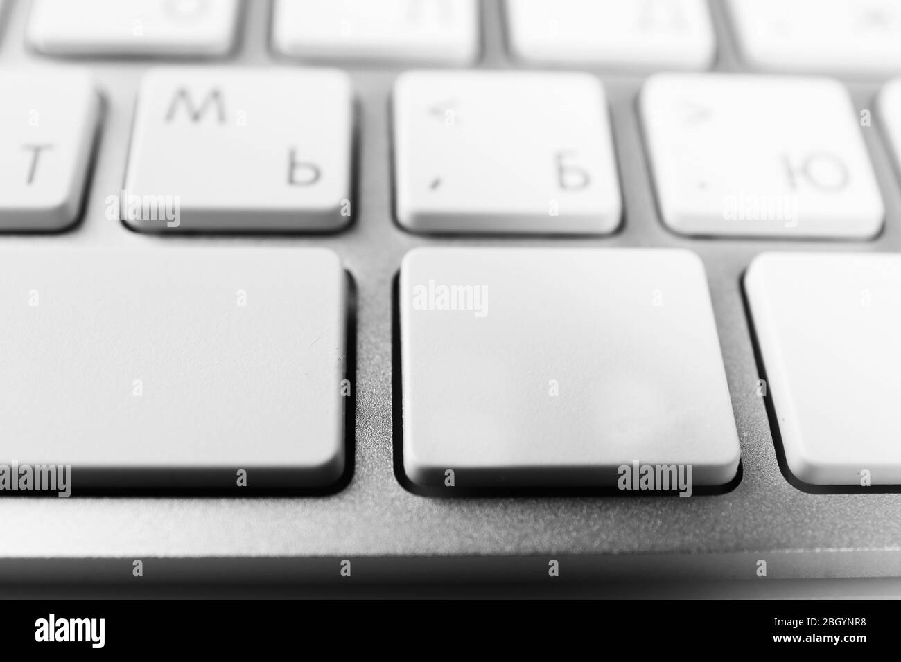 Keyboard of modern laptop close up Stock Photo - Alamy