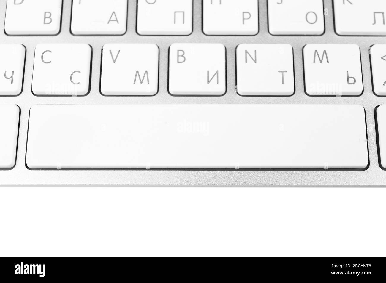Keyboard of modern laptop close up Stock Photo - Alamy