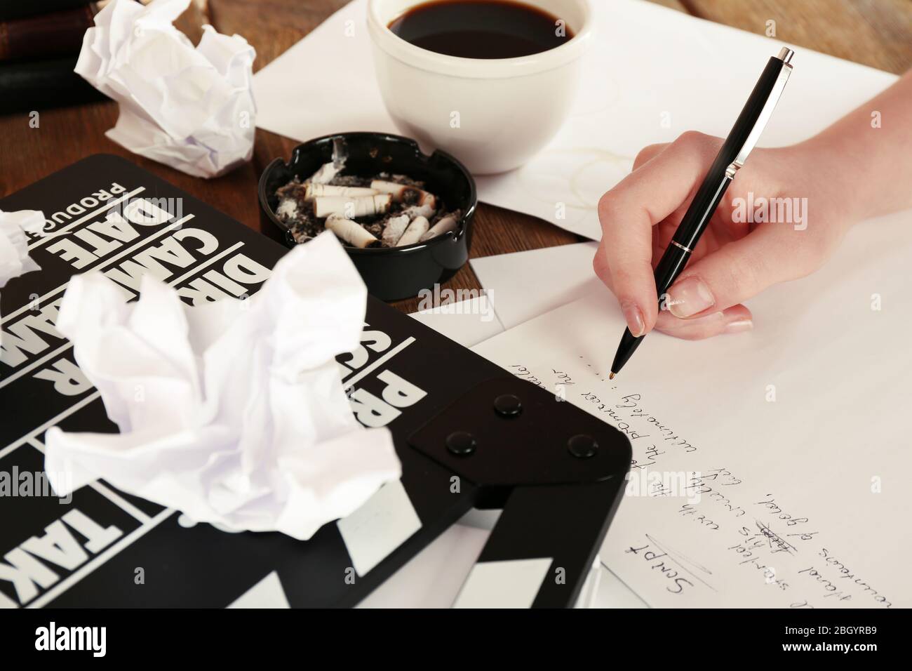 Film script paper hi-res stock photography and images - Alamy