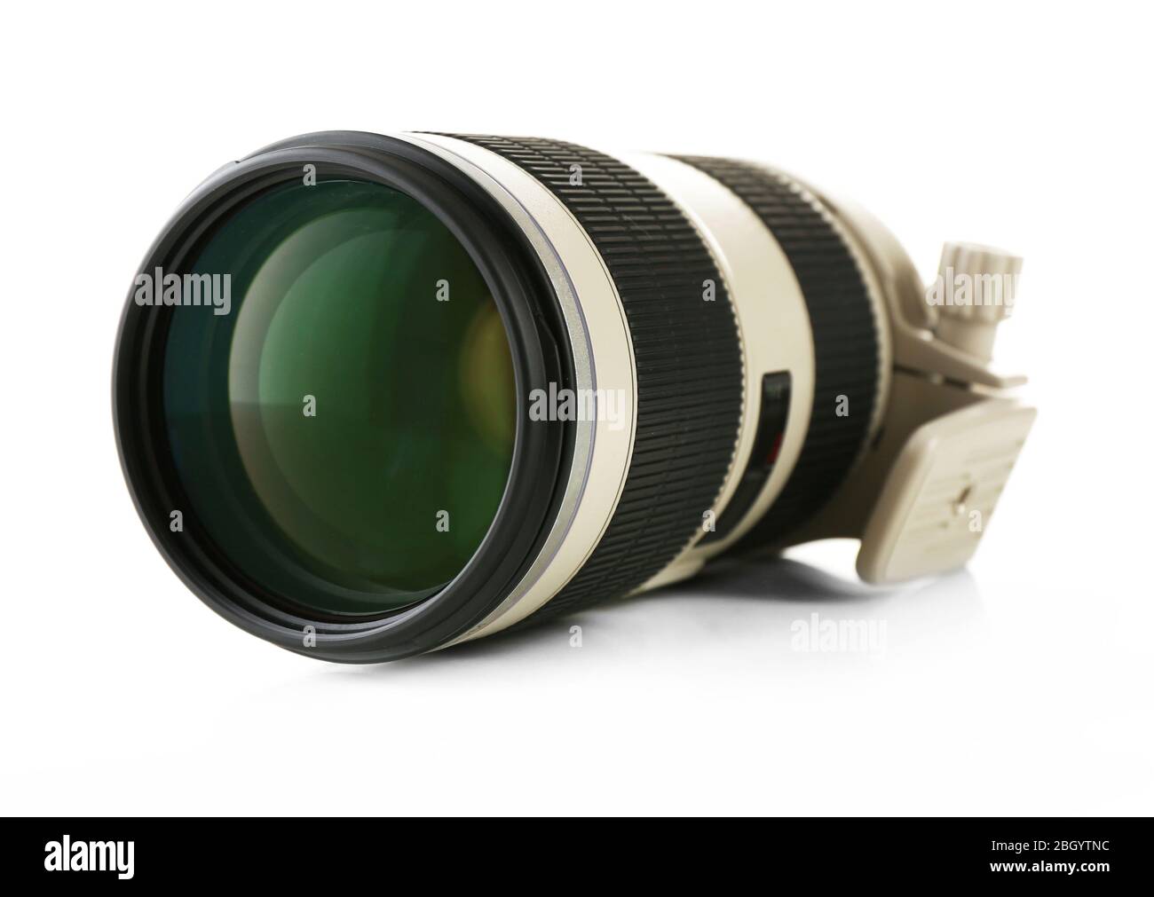 Camera lens isolated on white Stock Photo - Alamy