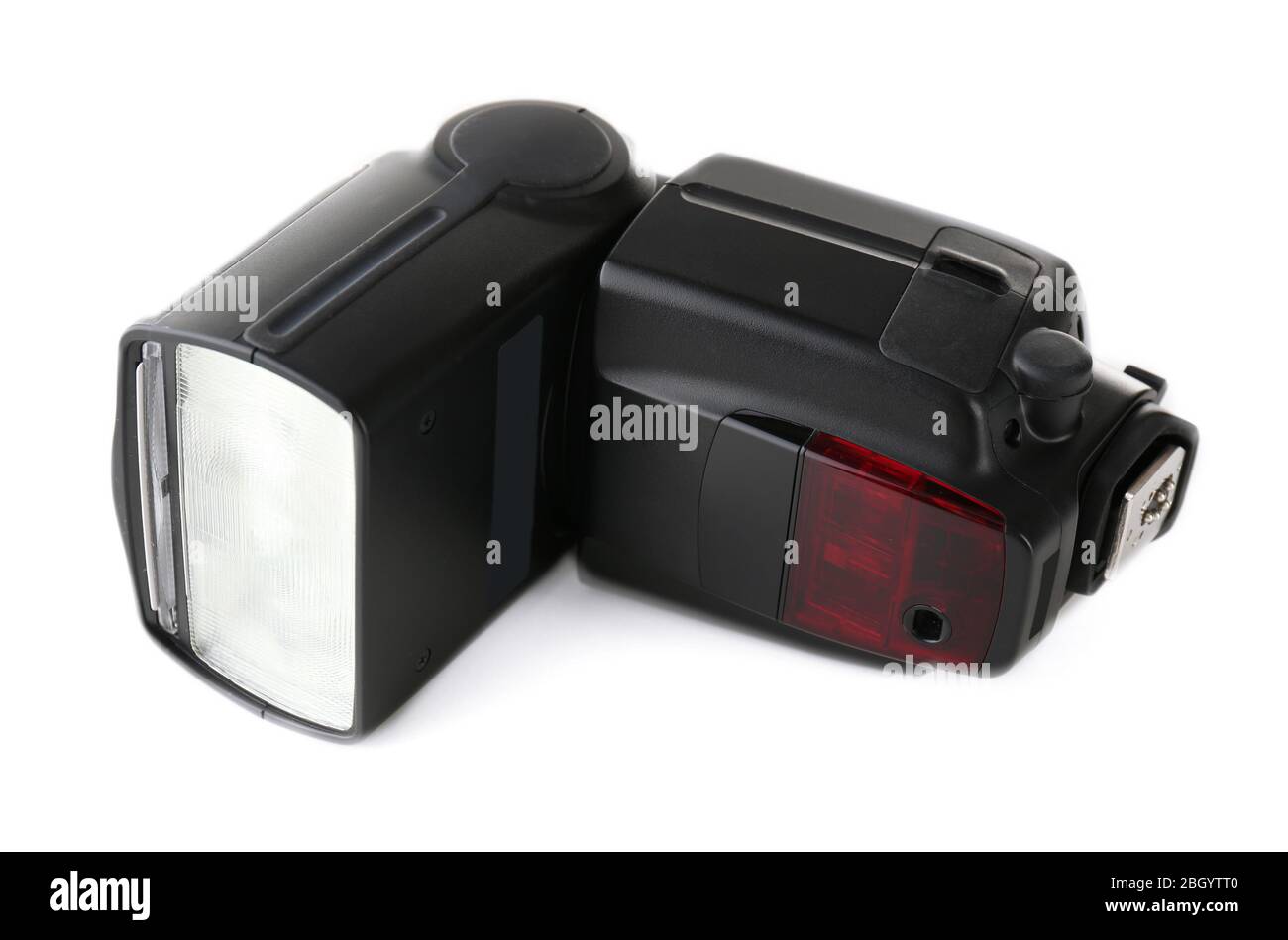 Camera flash isolated on white Stock Photo - Alamy