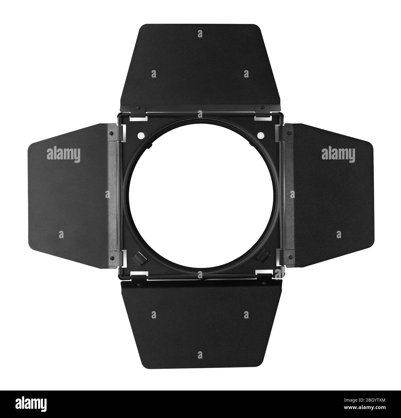 Barn Door for camera flash isolated on white Stock Photo - Alamy