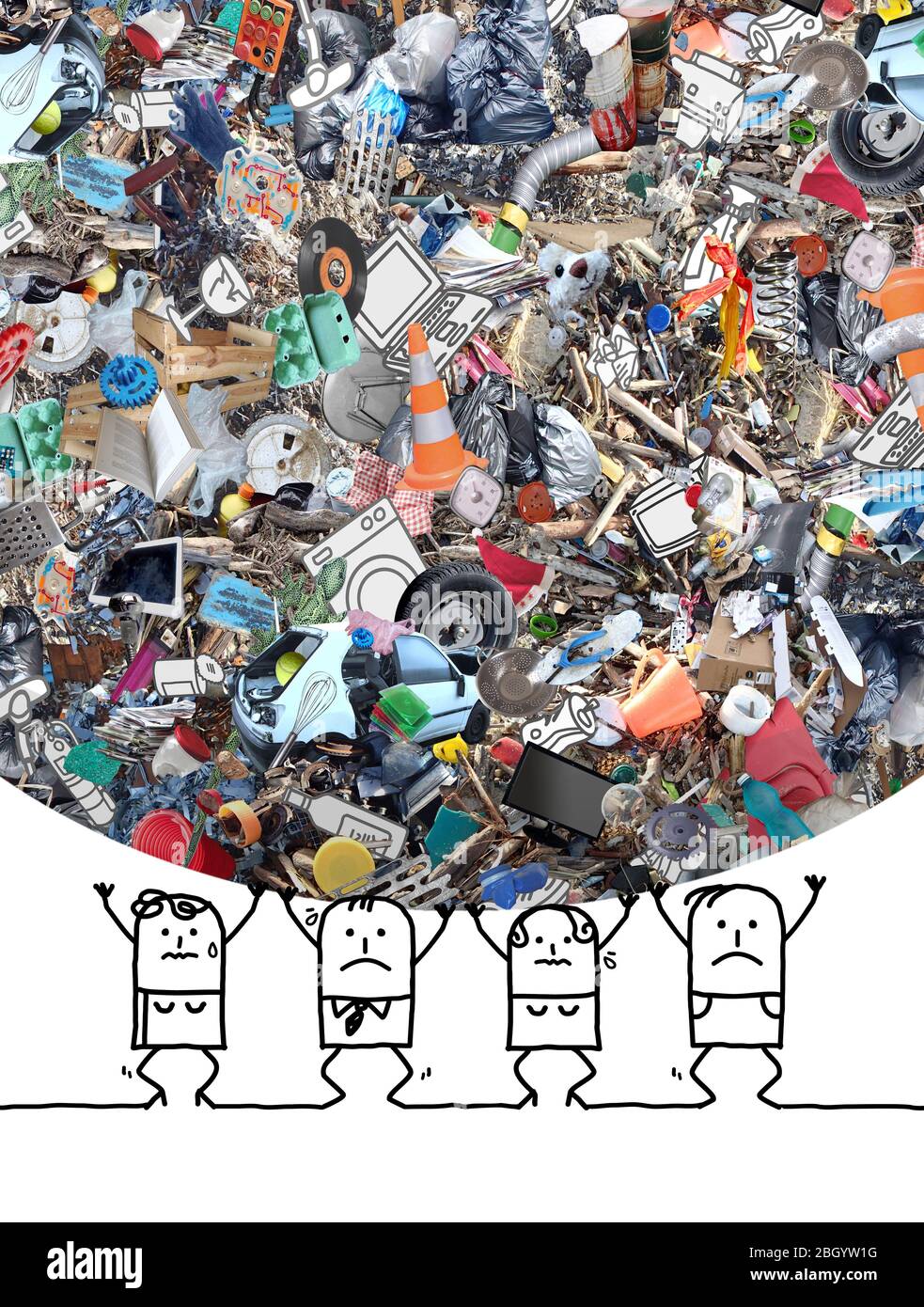 Garbage Pile Cartoon