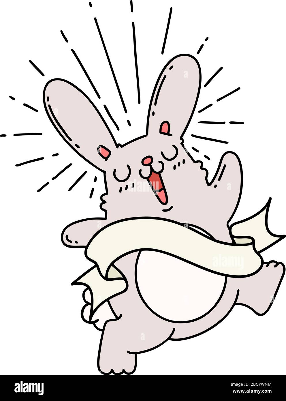 Bunny rabbit hopping Stock Vector Images - Alamy