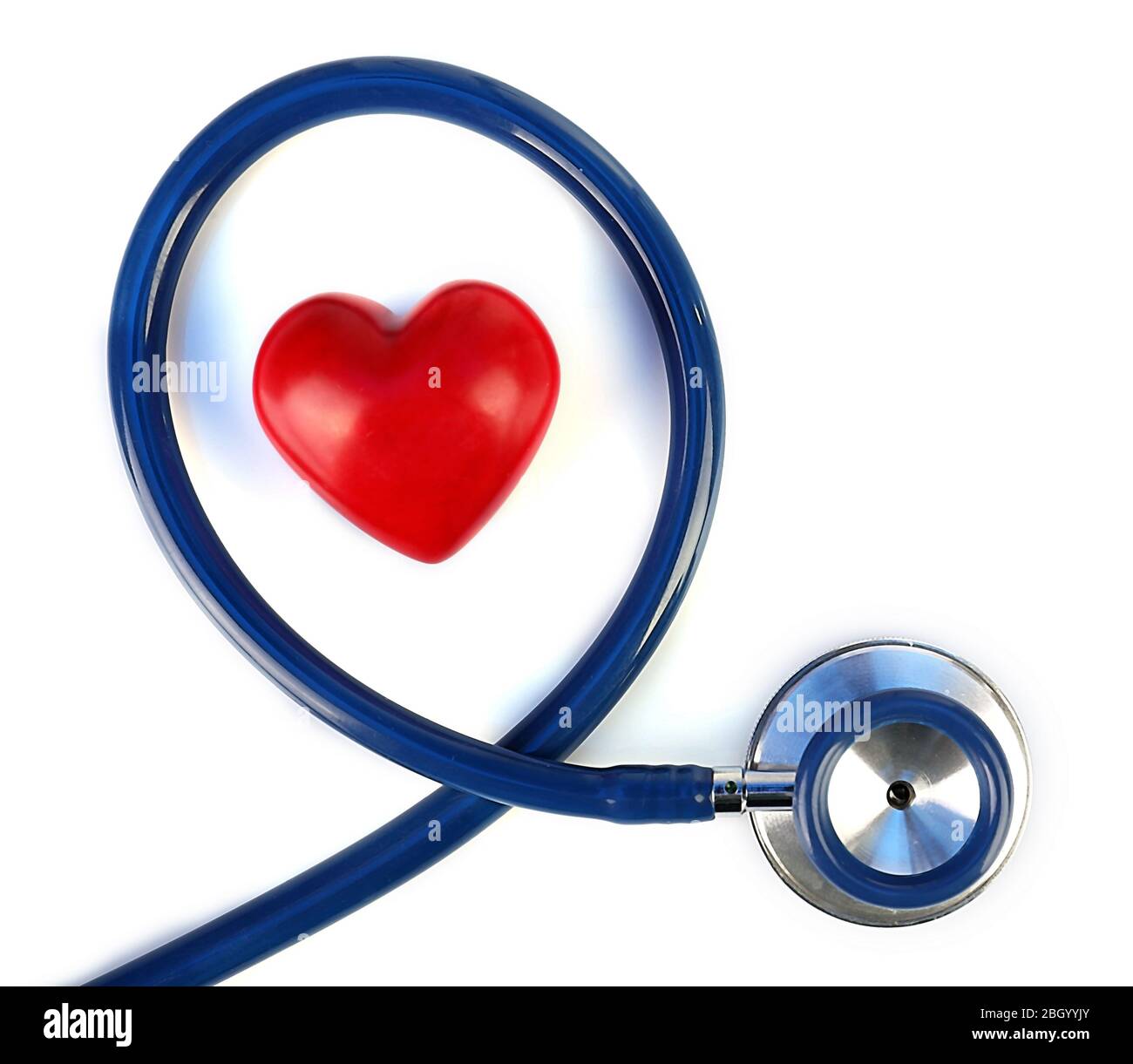 Stethoscope with heart close-up Stock Photo - Alamy