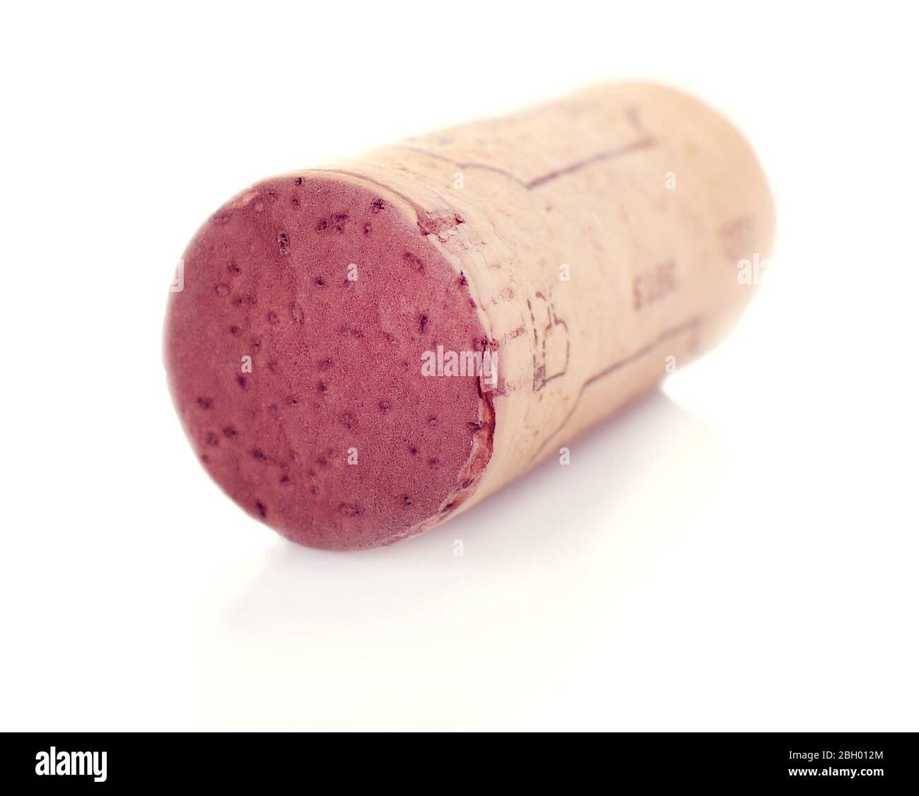 Wine cork isolated on white Stock Photo - Alamy