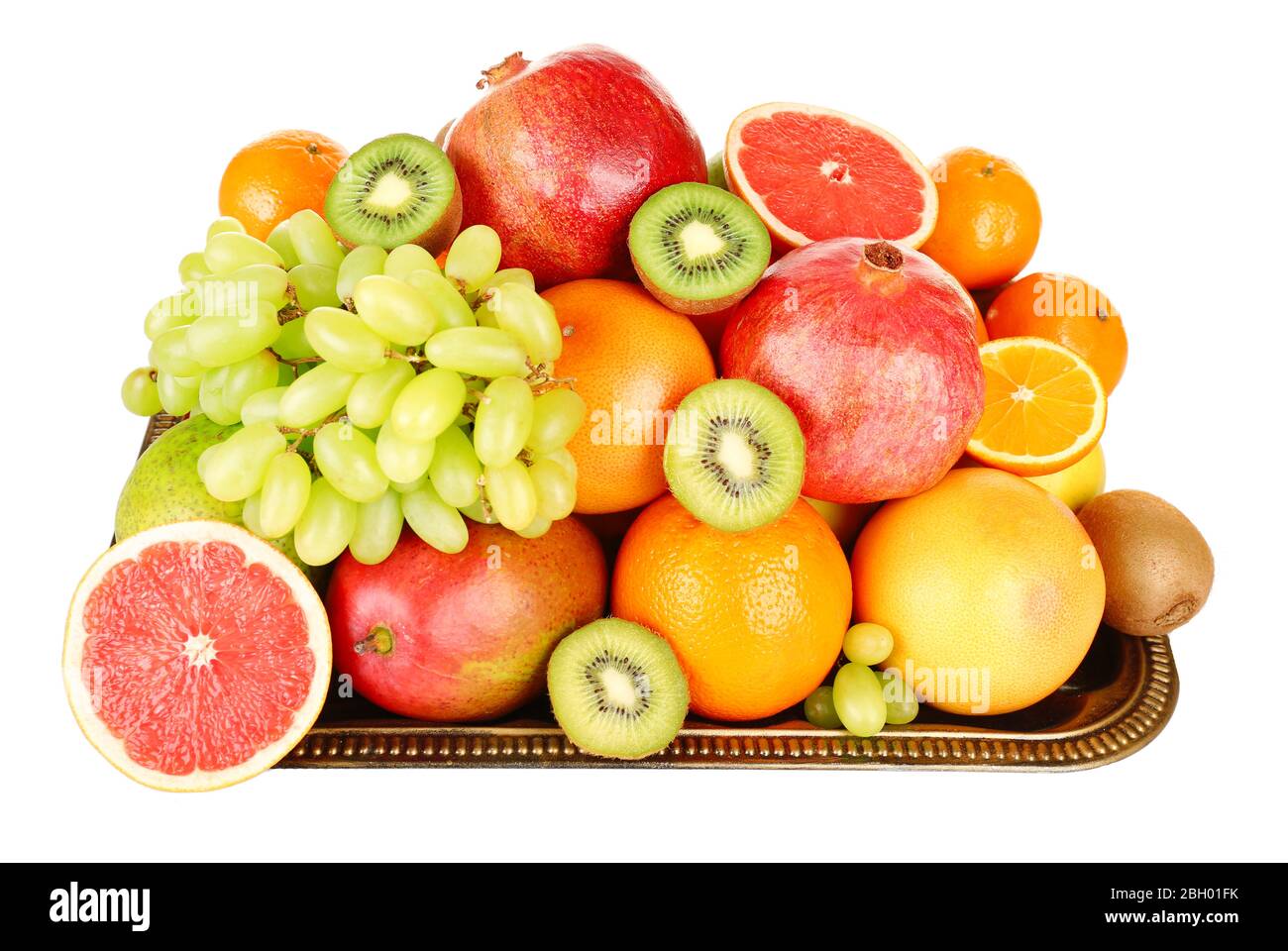 Assortment of fruits isolated on white Stock Photo - Alamy
