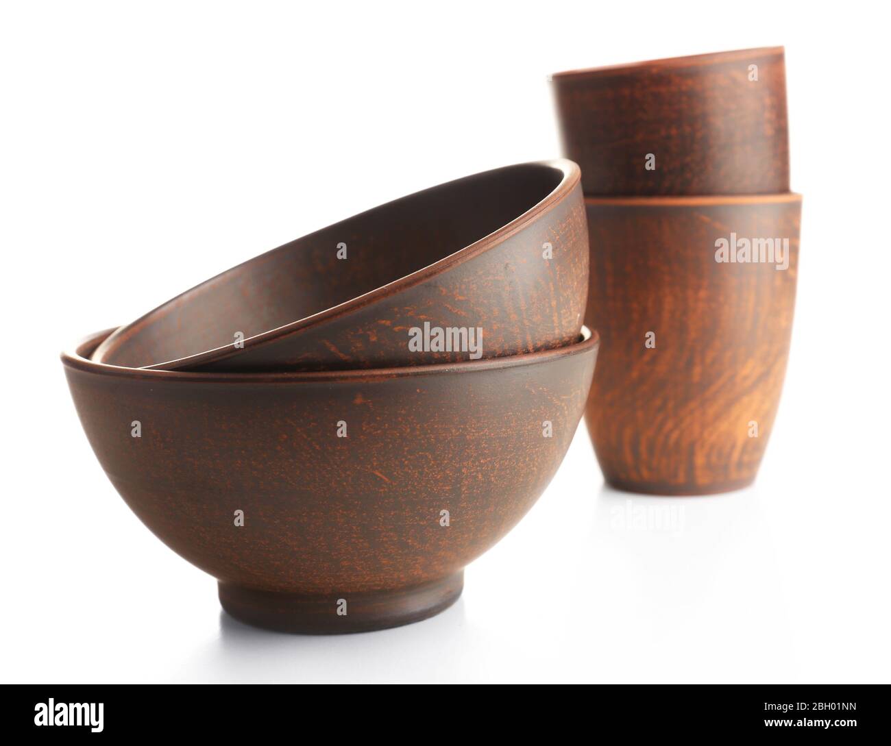 Pottery isolated on white Stock Photo - Alamy