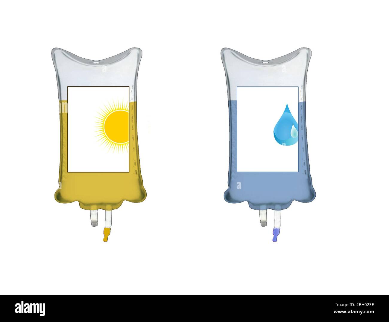 Medical drip system Cut Out Stock Images & Pictures - Alamy