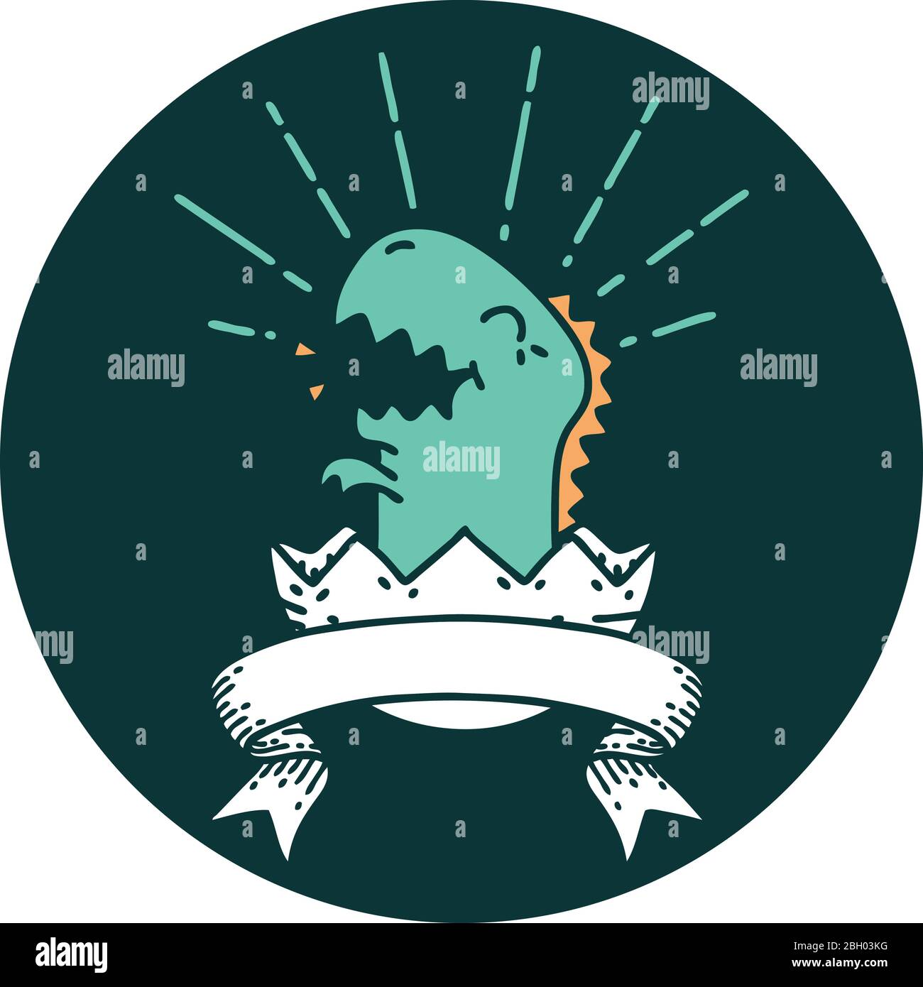 icon of a tattoo style hatching dinosaur Stock Vector Image & Art - Alamy