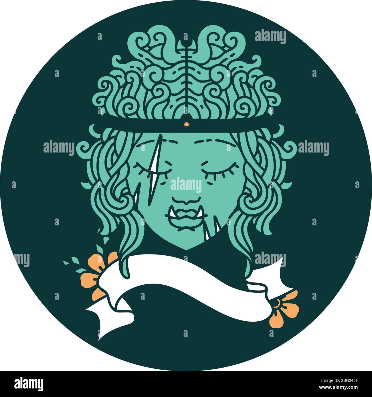 icon of orc barbarian character face Stock Vector Image & Art - Alamy