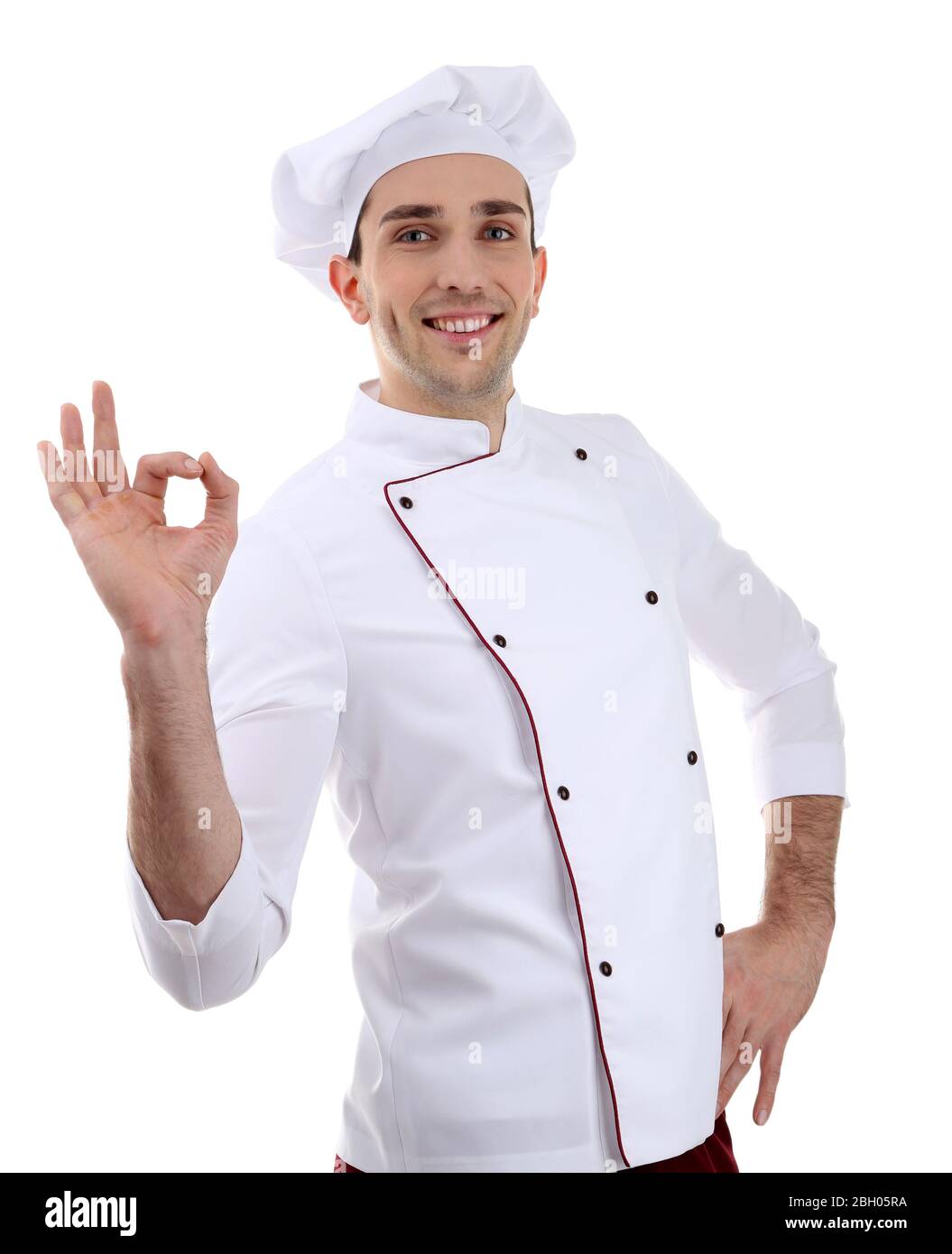Chef isolated on white Stock Photo - Alamy