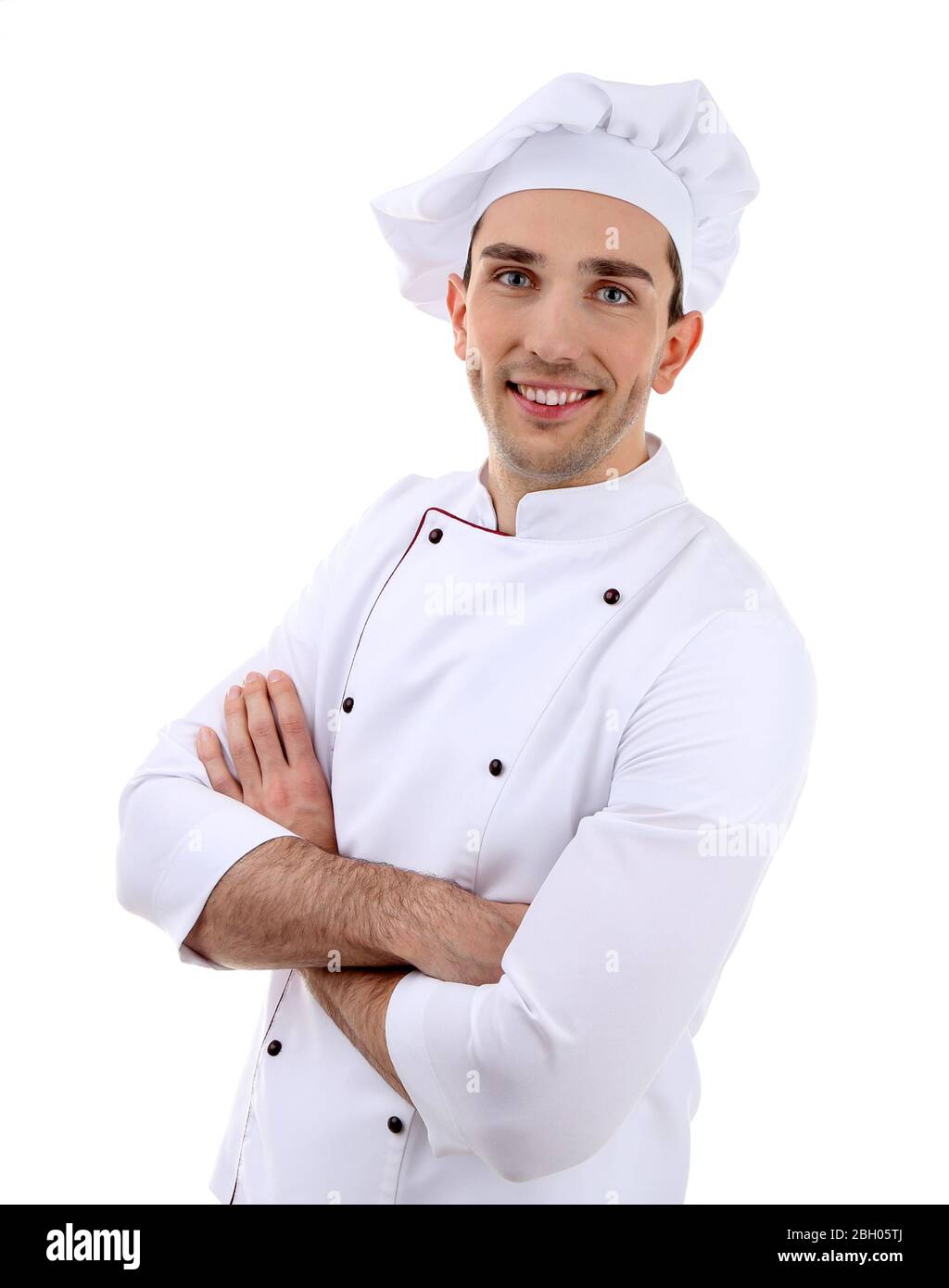 Chef isolated on white Stock Photo - Alamy