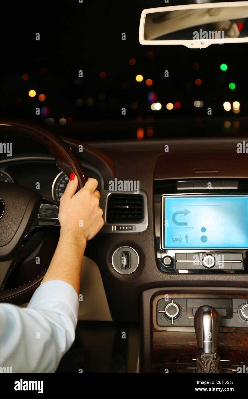Car Driving At Night