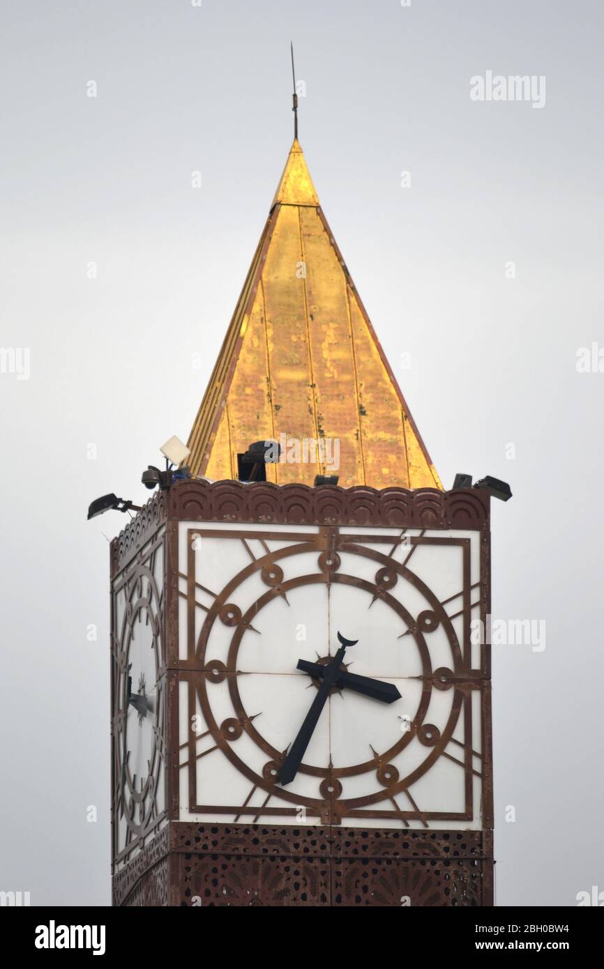 Tunis - clock tower Stock Photo - Alamy