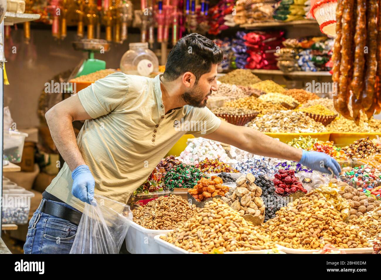 Baghdad, Iraq – 21 April, 2020: photo for preparing to Ramadan month in ...