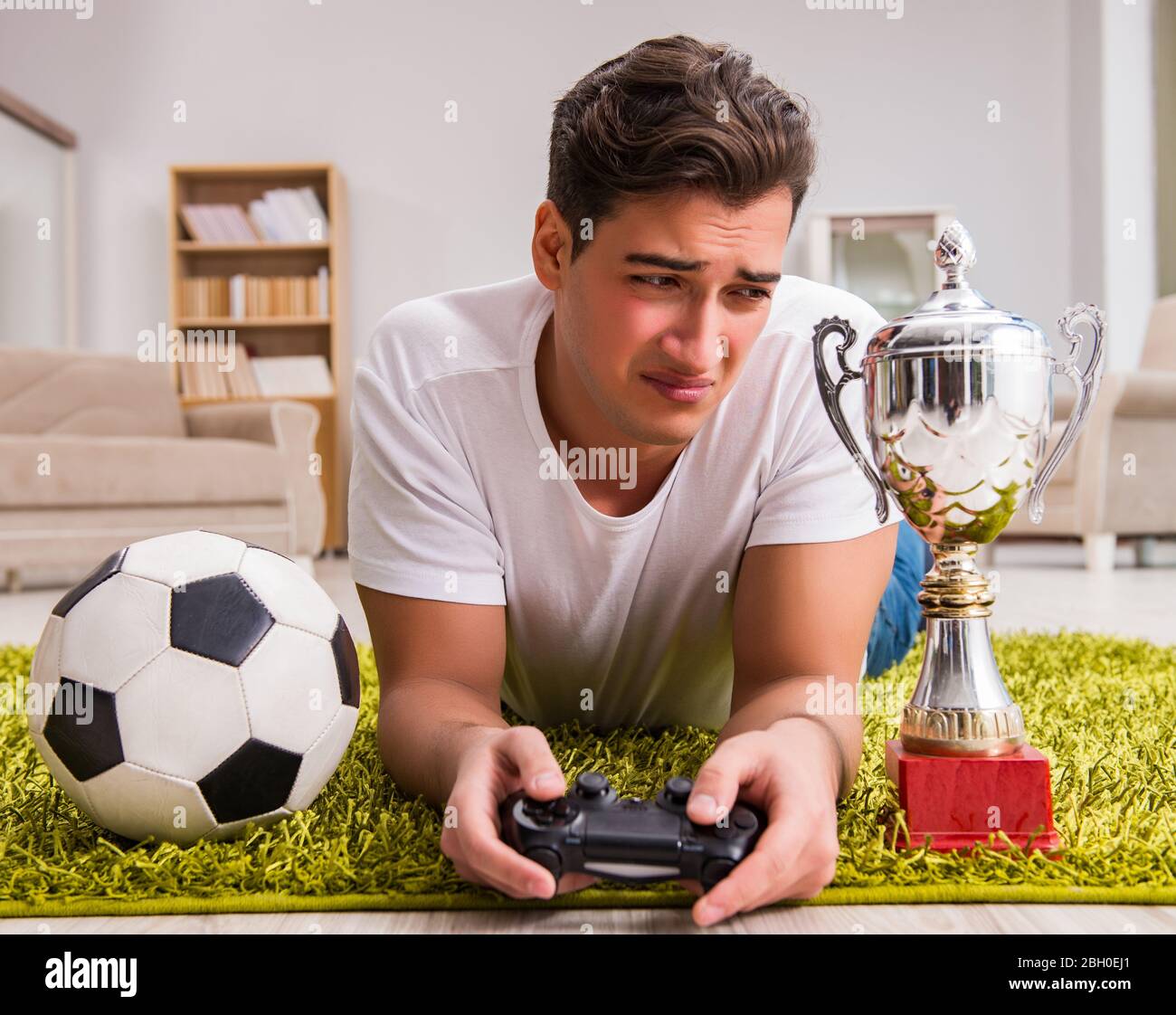 The man addicted to computer games Stock Photo - Alamy