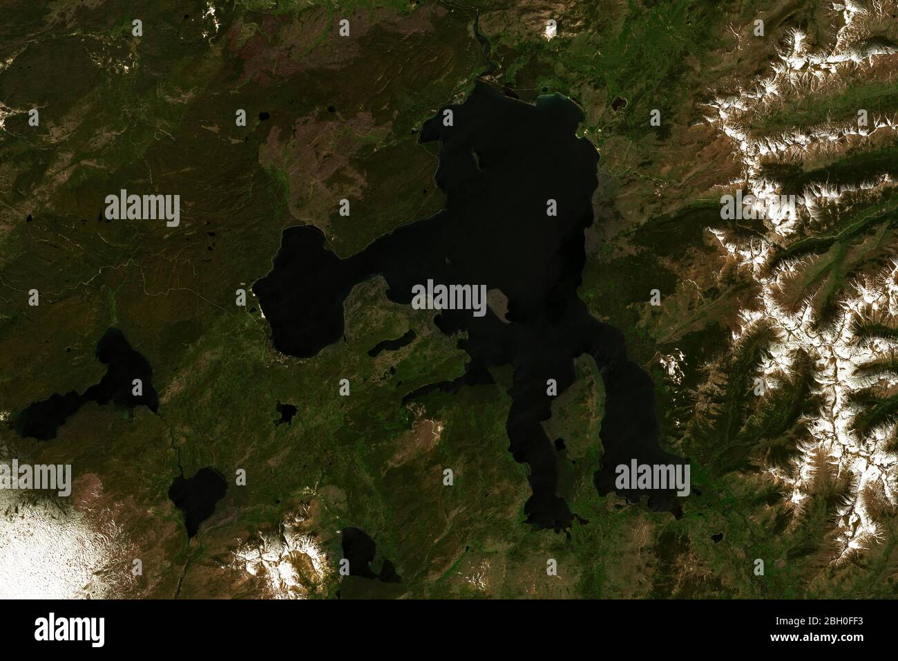 Yellowstone Caldera Satellite View