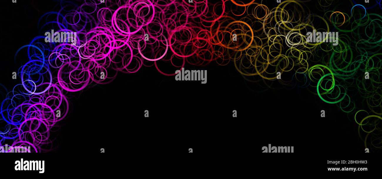 Fantastic circle panorama background design illustration Stock Photo ...