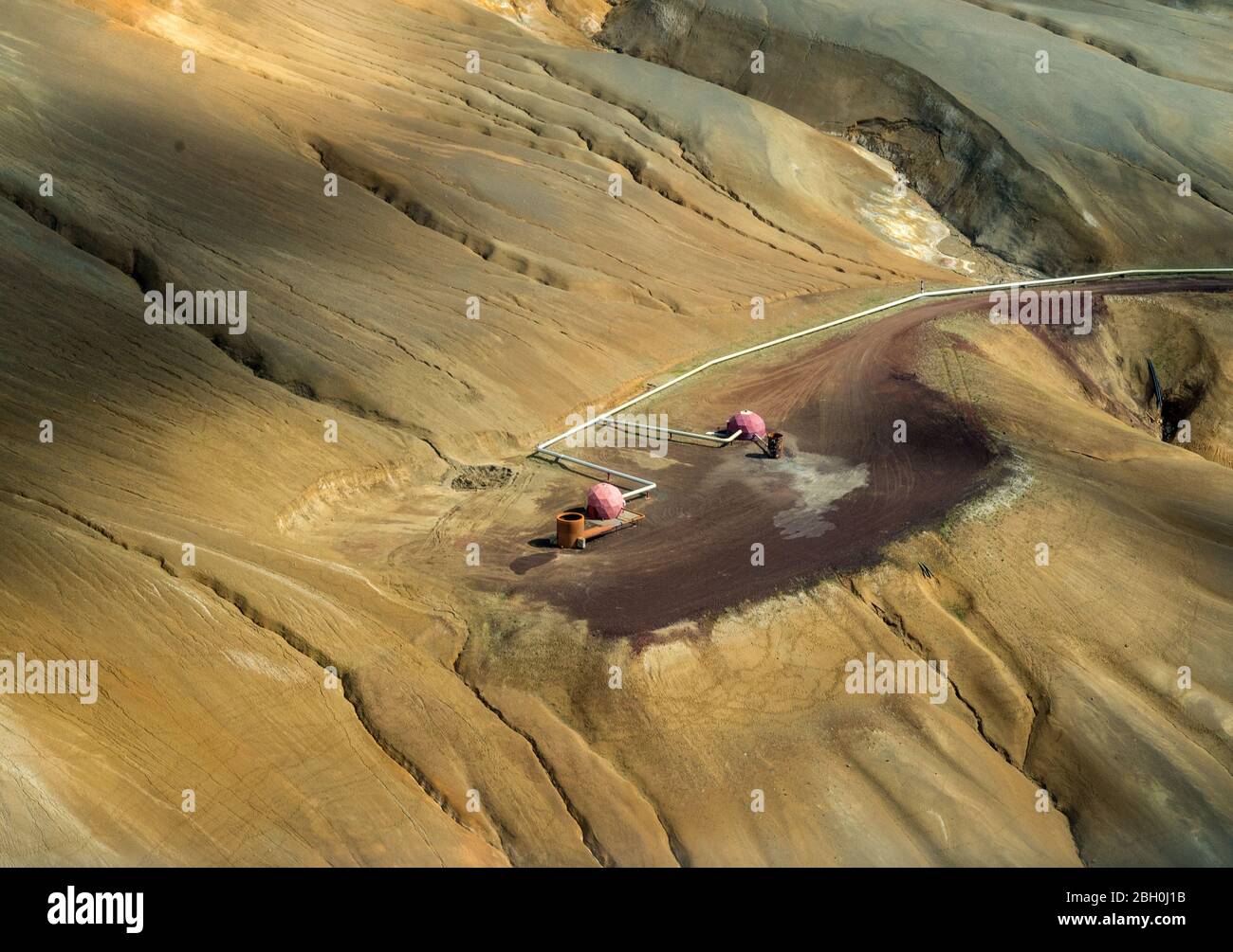 Geothermal power station in Iceland. Generation of ecologically clean ...