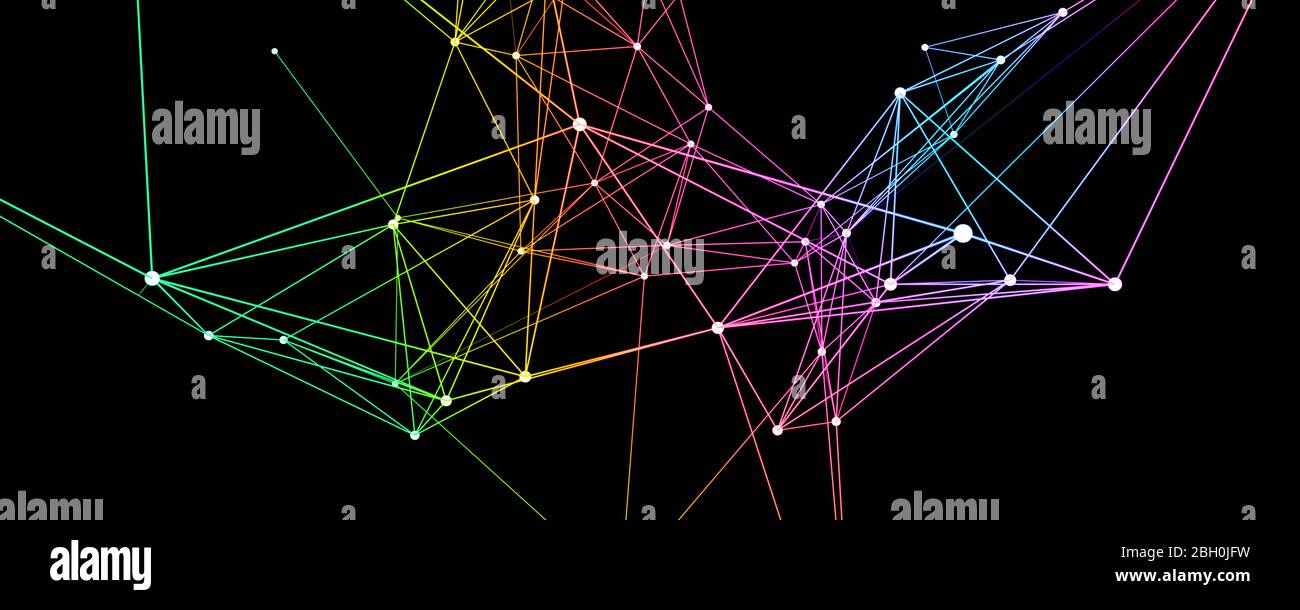 Futuristic plexus panorama background design illustration Stock Photo ...