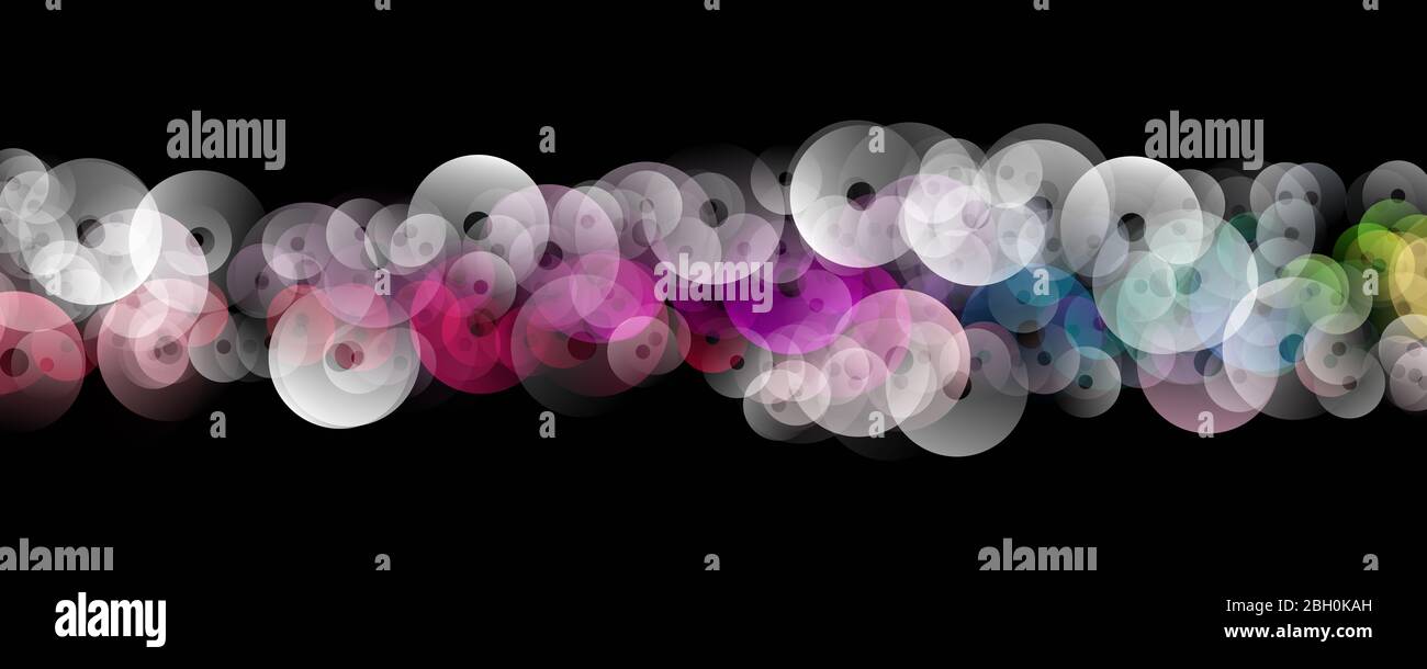 Fantastic circle panorama background design illustration Stock Photo ...