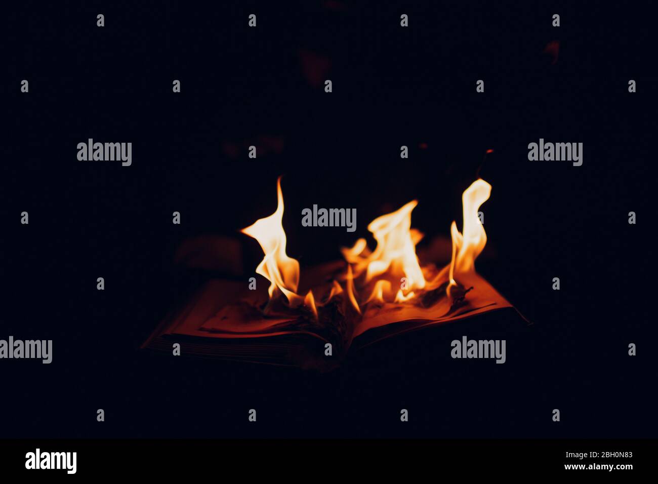 Old burn book hi-res stock photography and images - Alamy