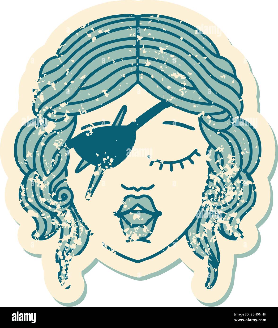 grunge sticker of a human rogue character Stock Vector Image & Art - Alamy