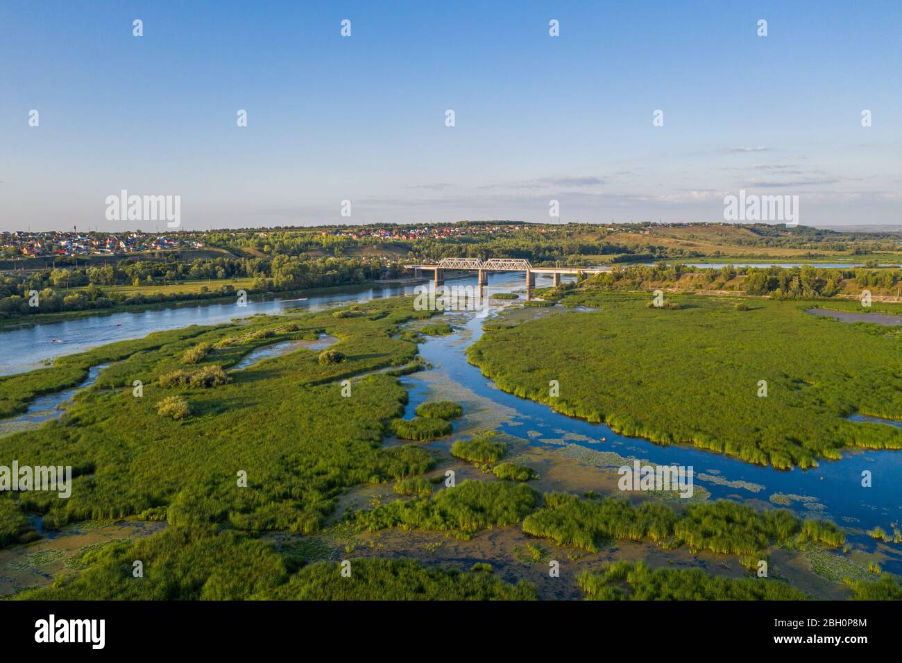 Green country land Stock Photo - Alamy