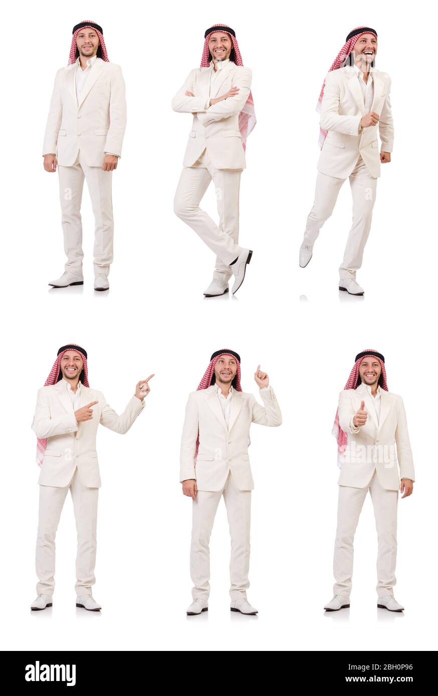 The arab man in diversity concept Stock Photo - Alamy