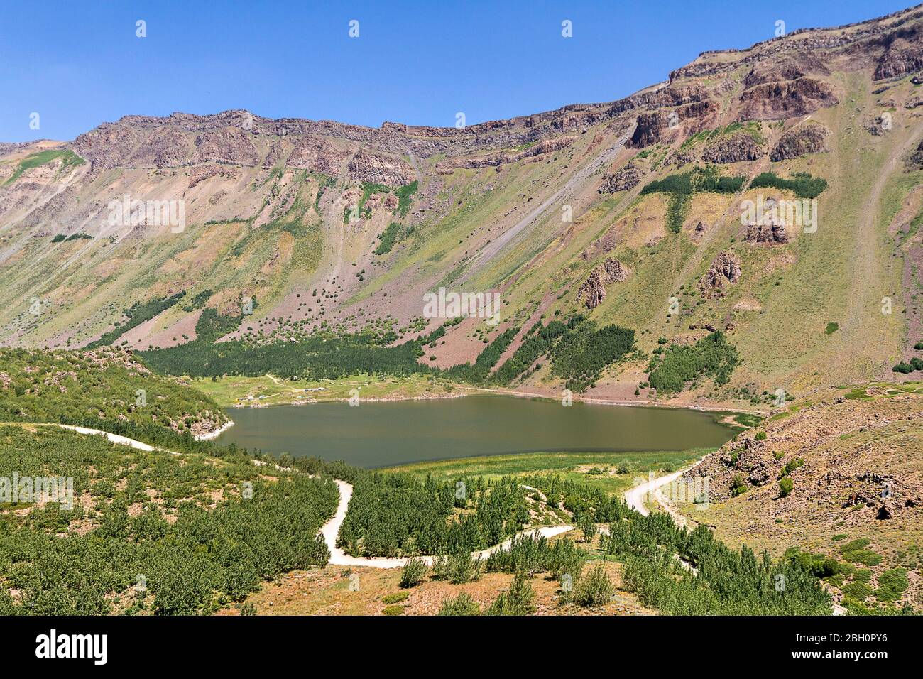Nemrut crater lake in Bitlis, Eastern Turkey Stock Photo - Alamy