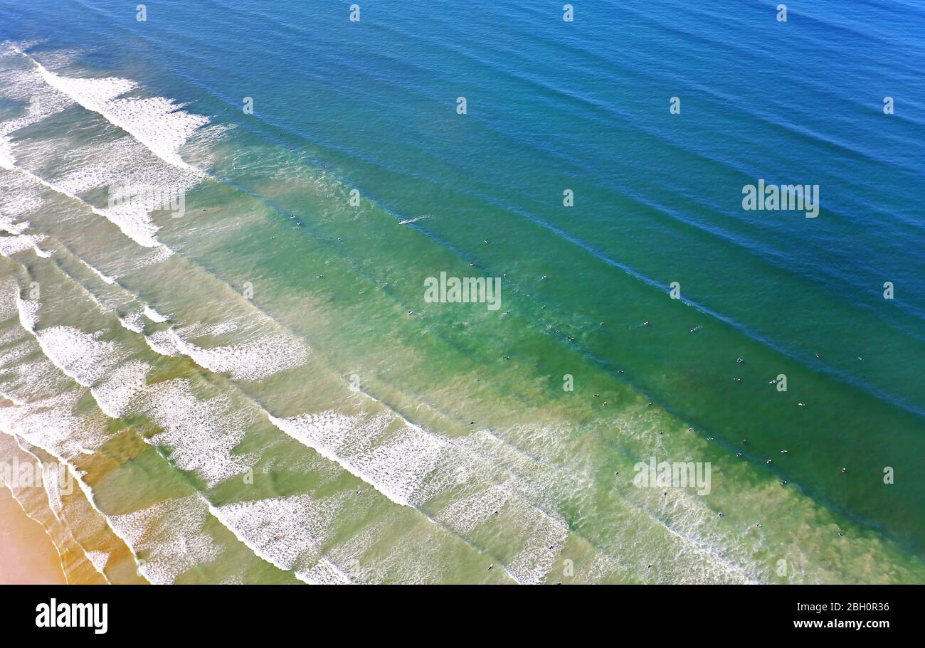 Aerial photo of Muizenberg beach Stock Photo - Alamy