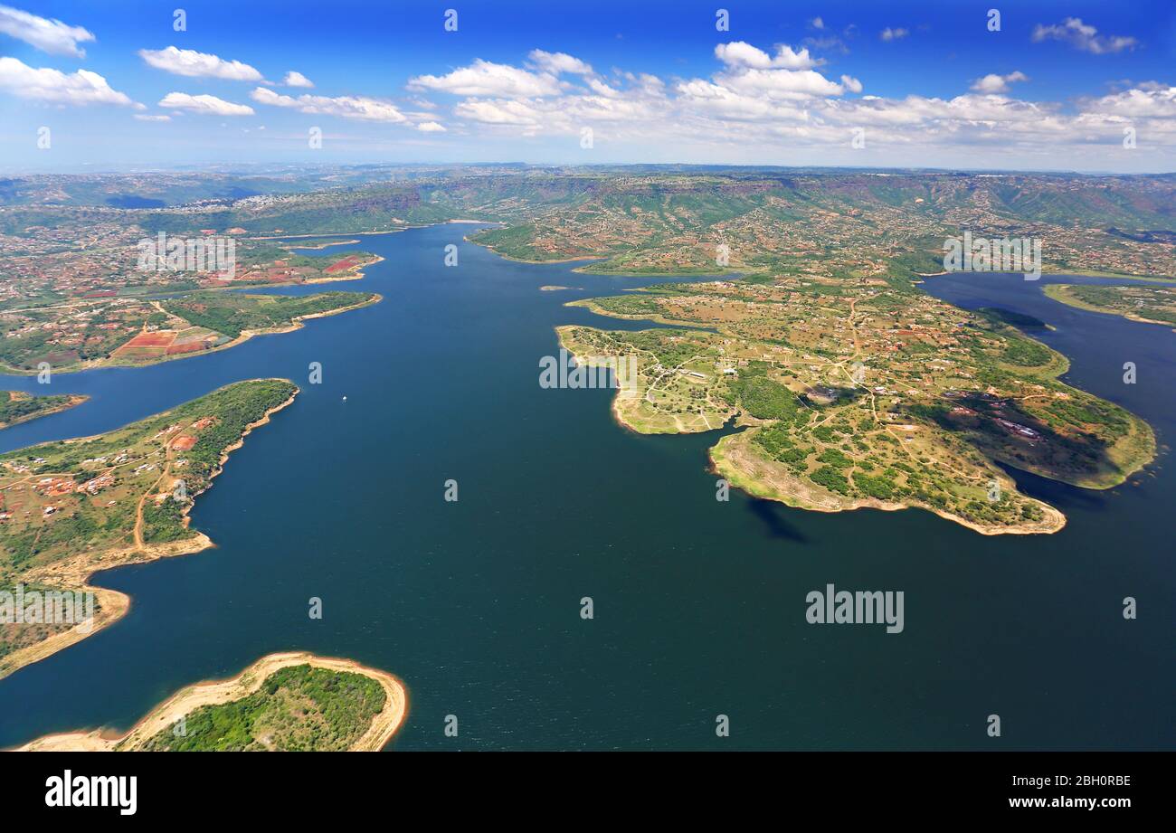 Aerial view of Inanda Dam in Durban Stock Photo - Alamy