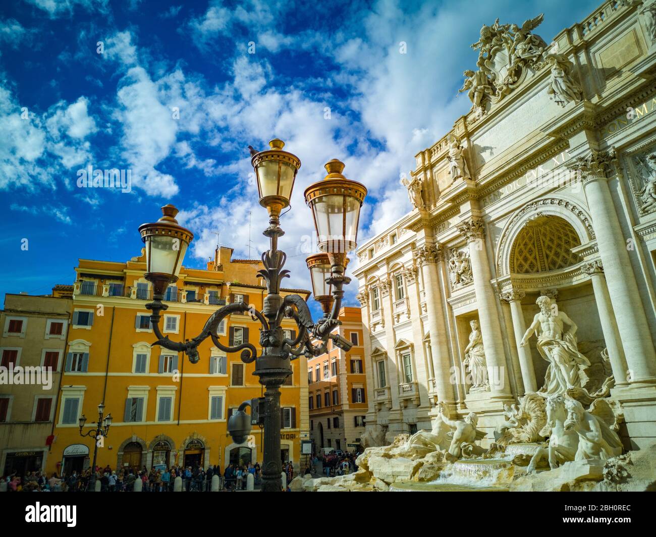 Rome, Italy. October 31, 2018: Trevi Fountain in Rome, Italy. It is the ...