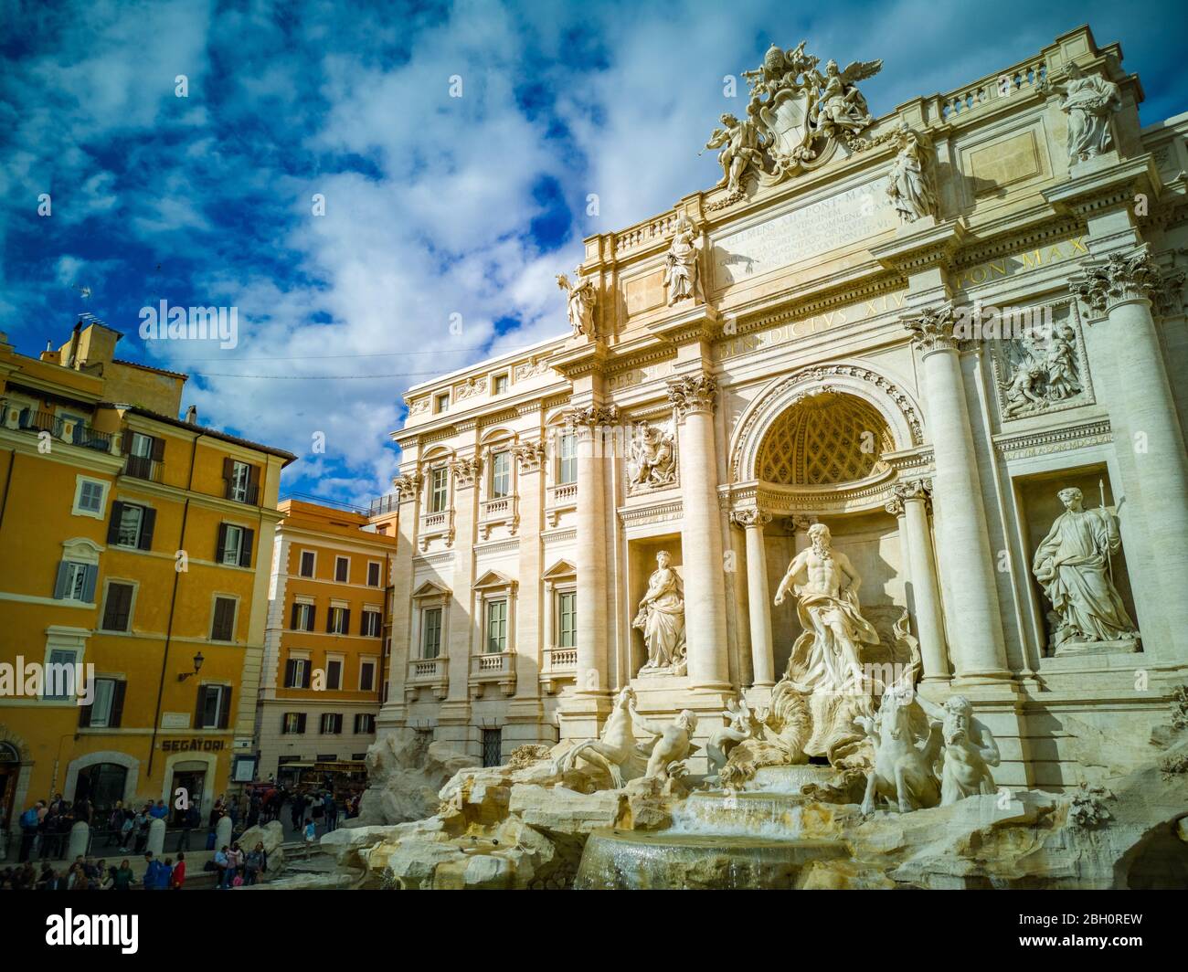 Rome, Italy. October 31, 2018: Trevi Fountain in Rome, Italy. It is the ...