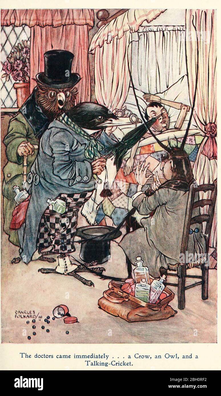 Charles Folkard- Pinocchio the tale of a puppet -1911 Stock Photo - Alamy