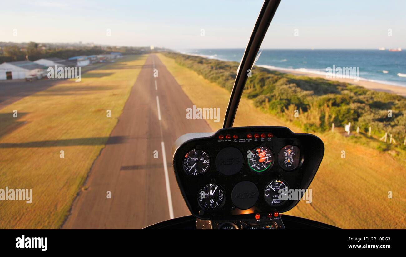 Aerial photo of a helicopter pilot's view of landing at Virginia ...