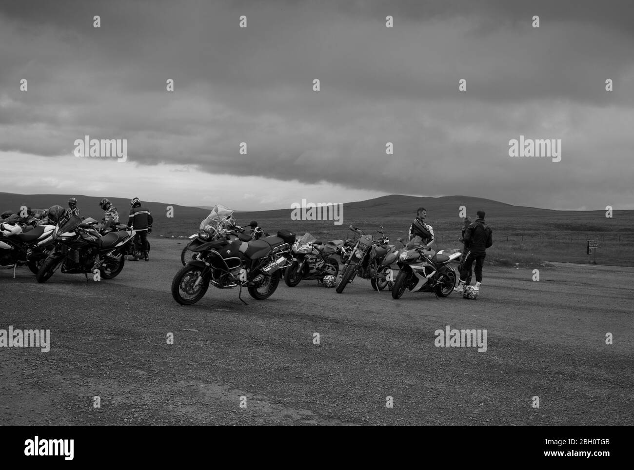 Britain motorcycles Black and White Stock Photos & Images - Alamy