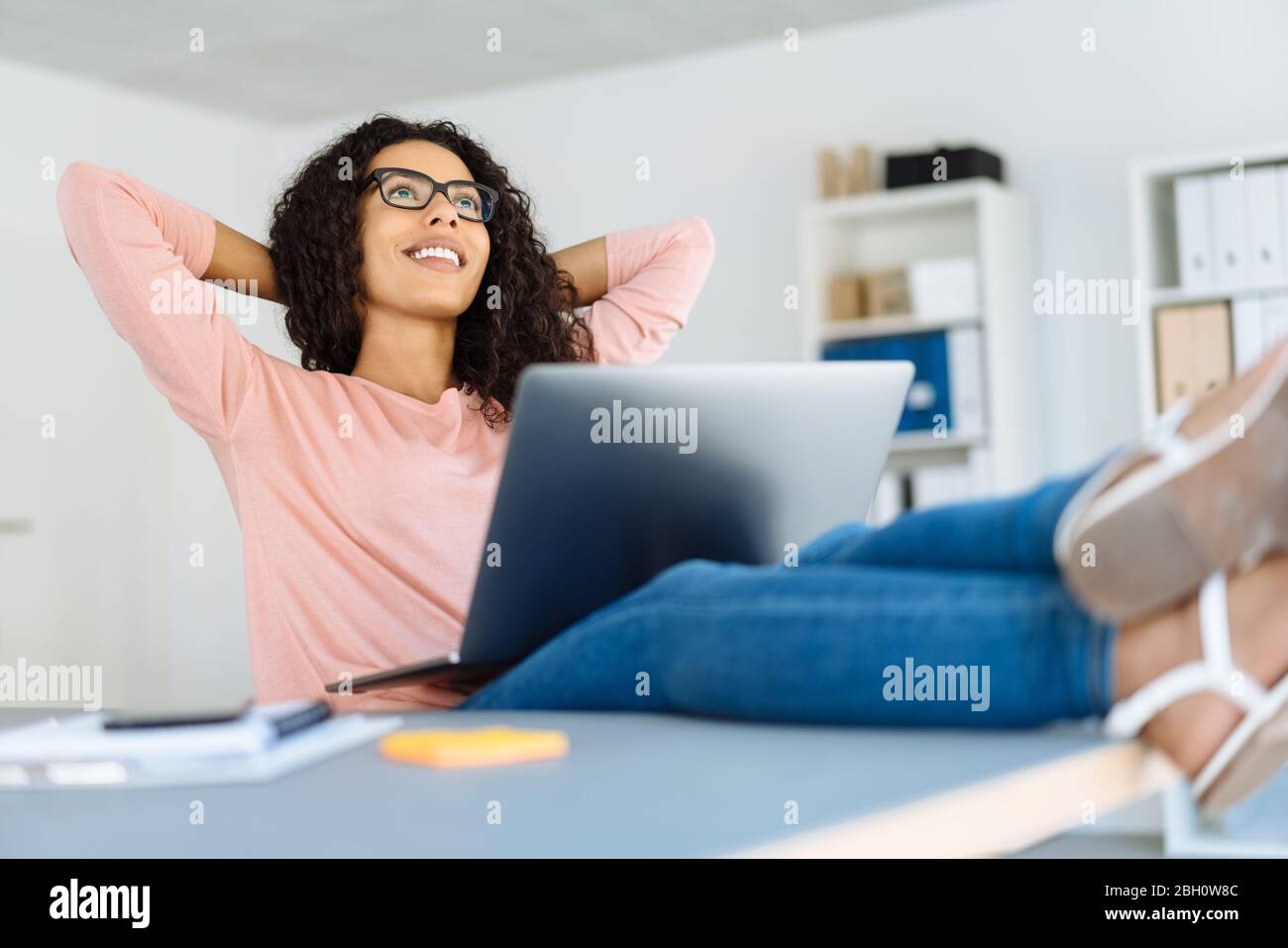 Reclining back hi-res stock photography and images - Alamy