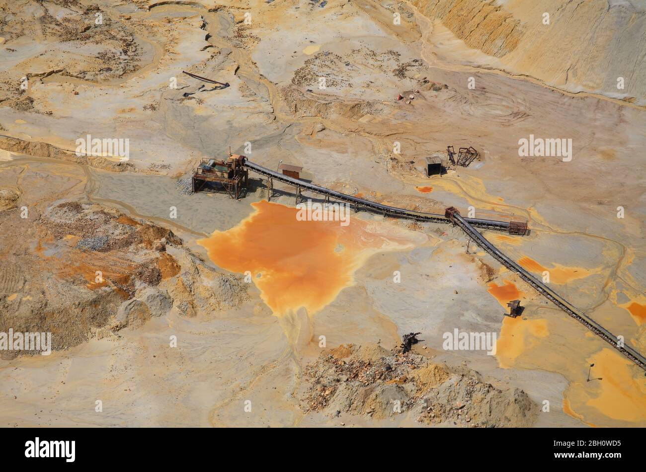 Aerial photo of open cast mine Stock Photo - Alamy